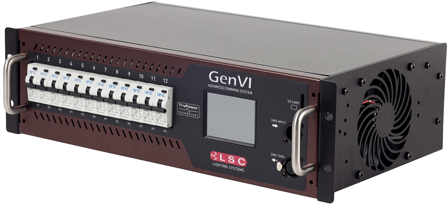 LSC GENVI 12x 16A Dimmer/Switch Rackmount - LSC Control Systems ...