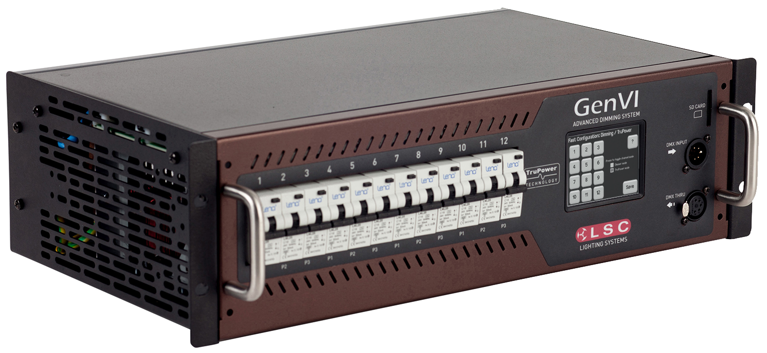 LSC GENVI 12x 16A Dimmer/Switch Rackmount - LSC Control Systems ...